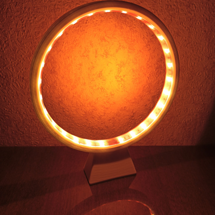 3D Printable Ring LED lamp by Nikita