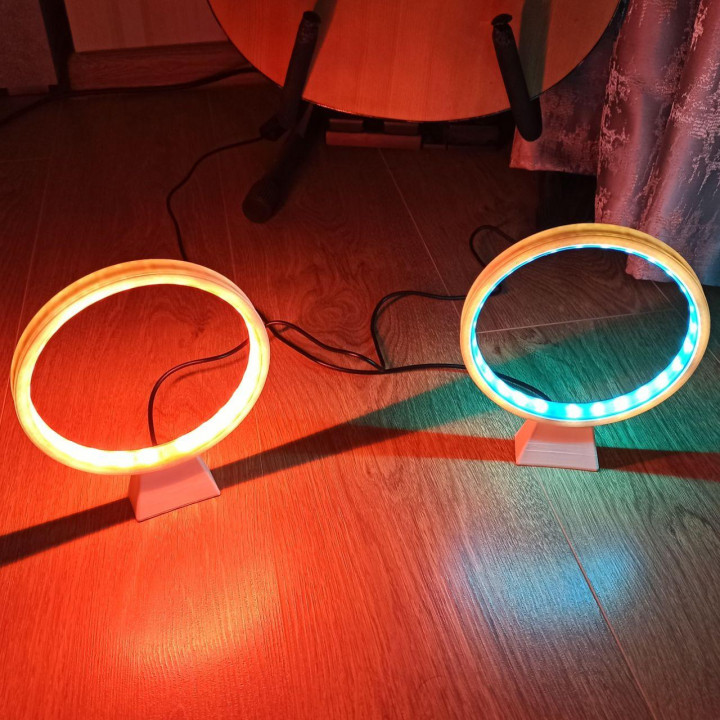 3D Printable Ring LED lamp by Nikita