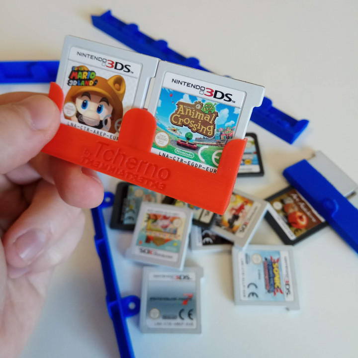 3D Printable Nintendo DS 3DS Display Rack by Tcherno! by Olivier Carli