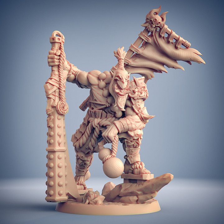 3D Printable Yoshigruzu, the Clan Leader - Oni Clan Hero by Artisan Guild