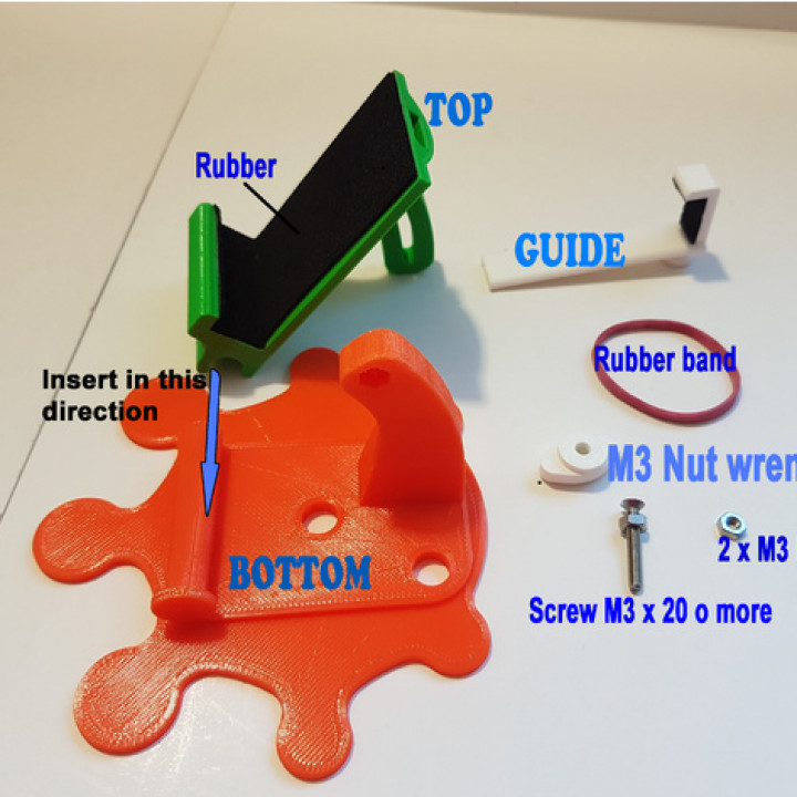 3D Printable ADJUSTABLE SMARTPHONE STAND by Alex bcn