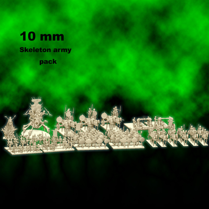 3D Printable Skeleton army - 10mm warmaster BUNDLE by Eskice Miniature ...