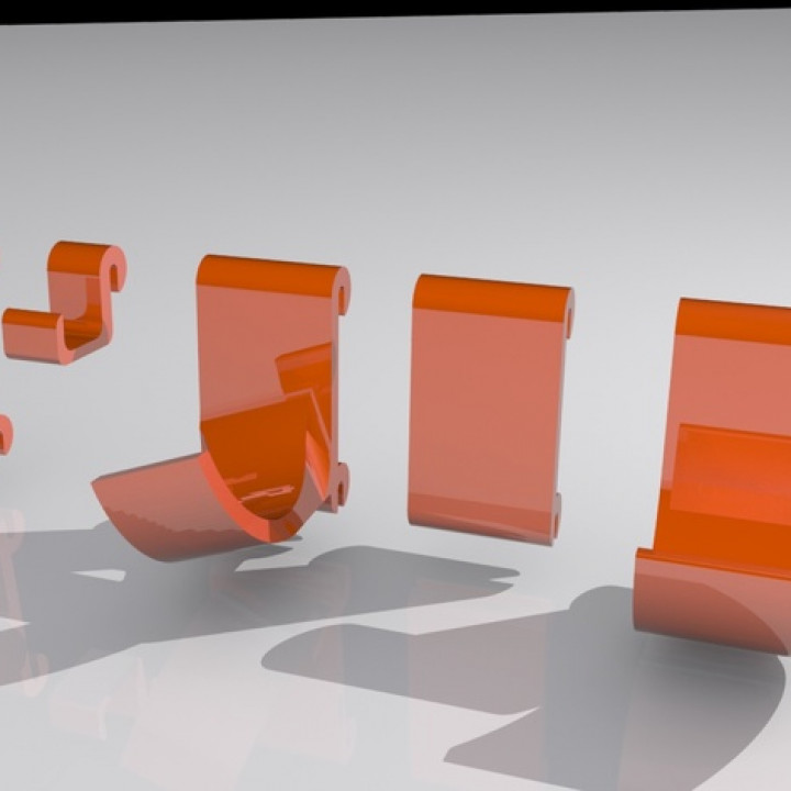 3D Printable Wall Mounting system for 5x5cm metal roster by stijn peeters