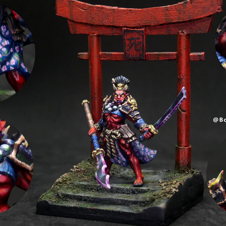 3D Print of Oni Clan - Modular D (Grunt Lady) by SimQ