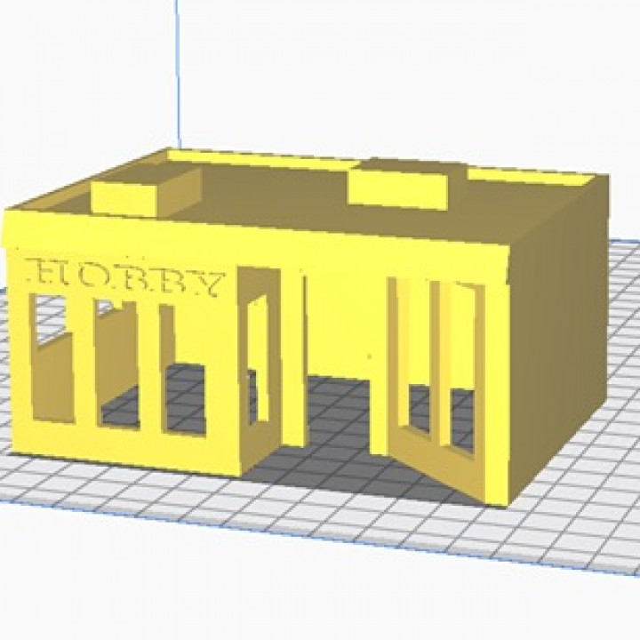 3D Printable Hobby Store Front by Dylan McDevitt