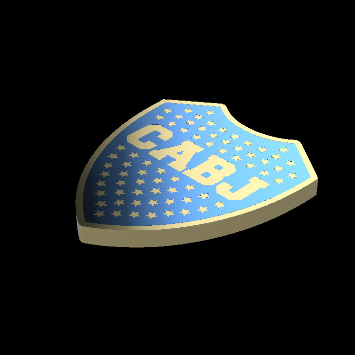 3D Printable Boca Juniors badge by ariel jesus
