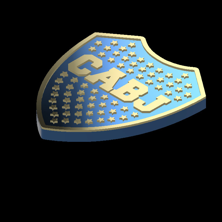 3D Printable Boca Juniors badge by ariel jesus