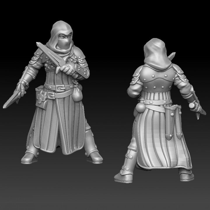 3D Printable Adventurers pack by Stanislav Kuznetsov