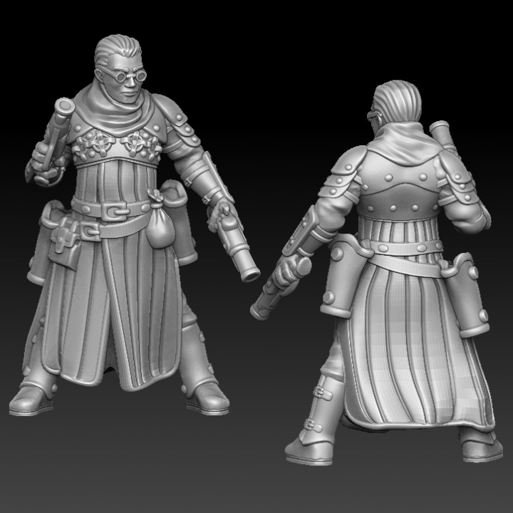 3D Printable Adventurers pack by Stanislav Kuznetsov