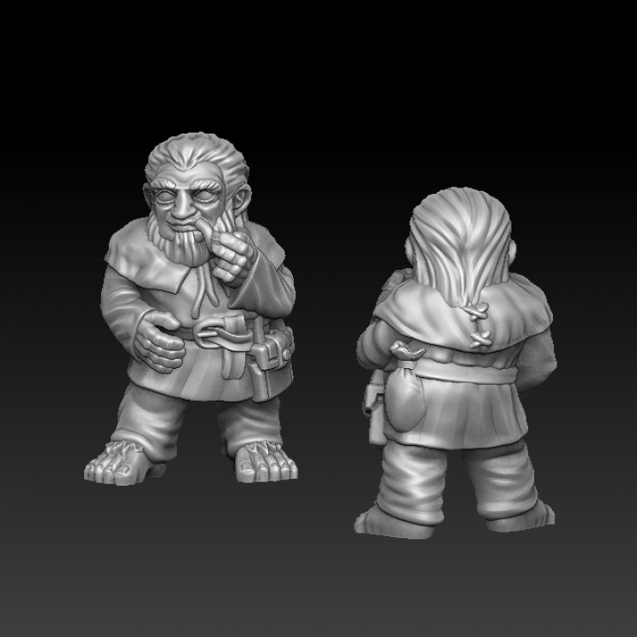 3D Printable Halfling peasant by Stanislav Kuznetsov