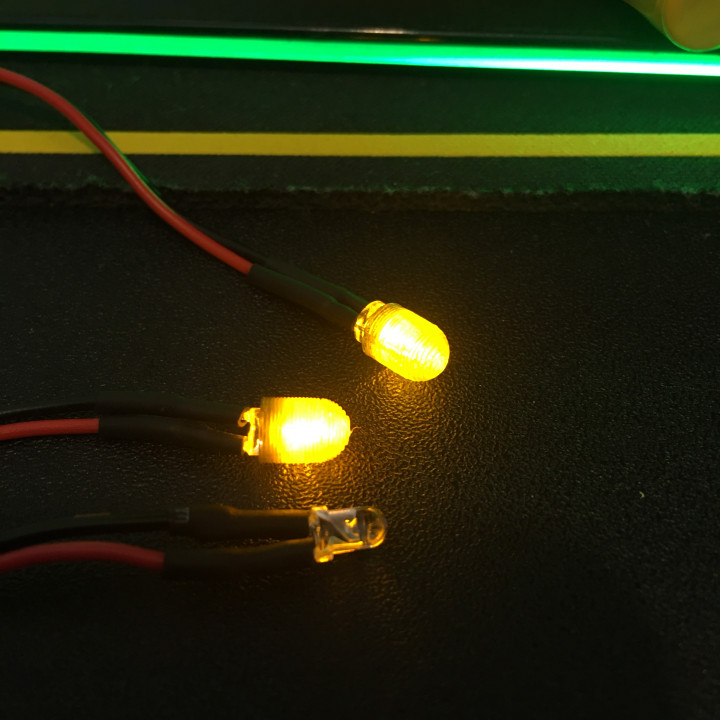 3D Printable 3mm LED to 5mm LED Adaptor by GD