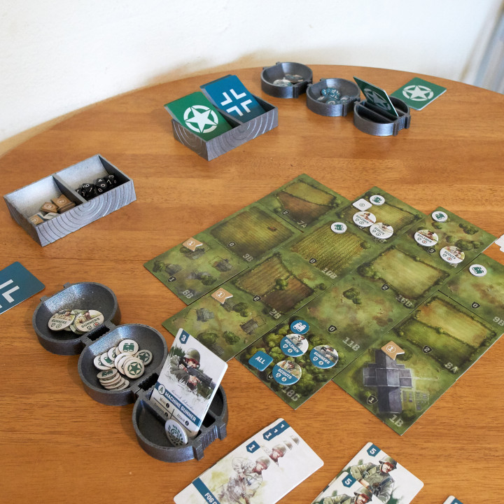 3D Printable Packable Board Game Token / Components Organiser by sam lucey