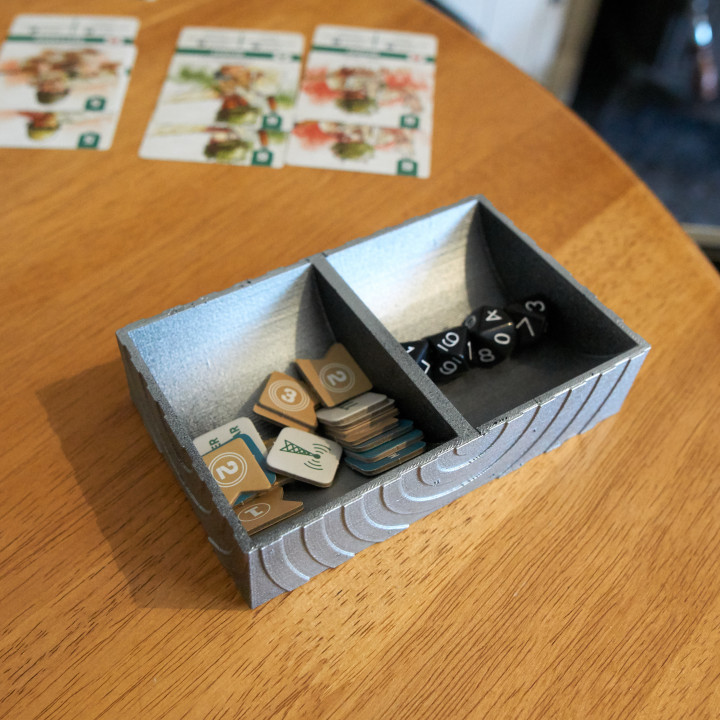 3D Printable Packable Board Game Token / Components Organiser by sam lucey