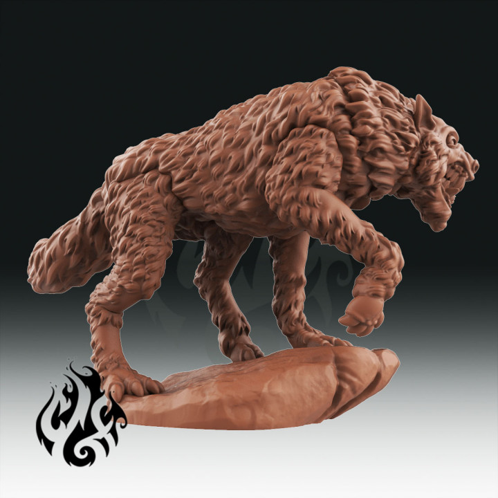 3D Printable Dire Wolf by Crippled God Foundry