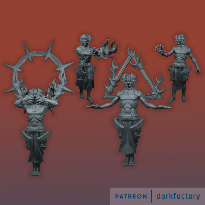 3D Printable The Master Psychics by Dorkfactory Miniatures