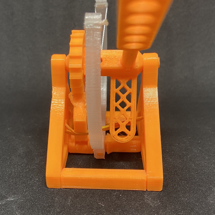3D Printable Da Vinci mini Catapult by K. non