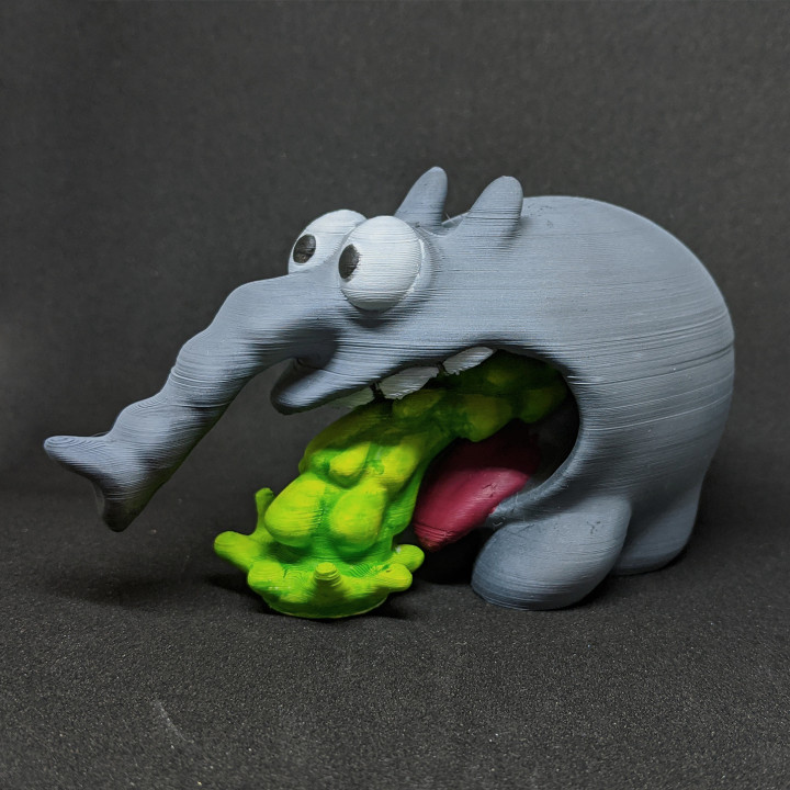 3D Printable Barfing Ottifant by Aaron Franz