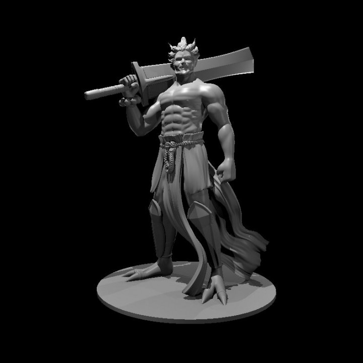 3D Printable Shinto Gods Fujin and Raijin by Miguel Zavala