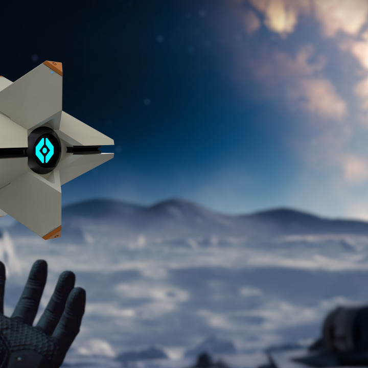 3D Printable Destiny Ghost by Luca