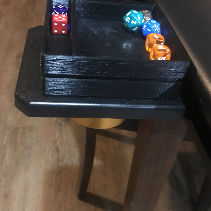 3D Printable Game Table Accessories Dice Tray by Ken