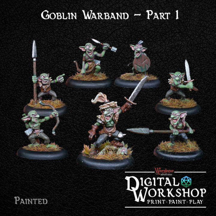 3D Printable Goblin Warband - Part 1 by Warp Miniatures