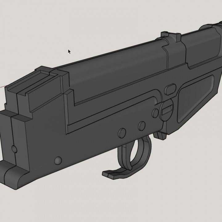 3D Print of L1A1 SLR Rifle - scale 1/4 by andrewyoung2