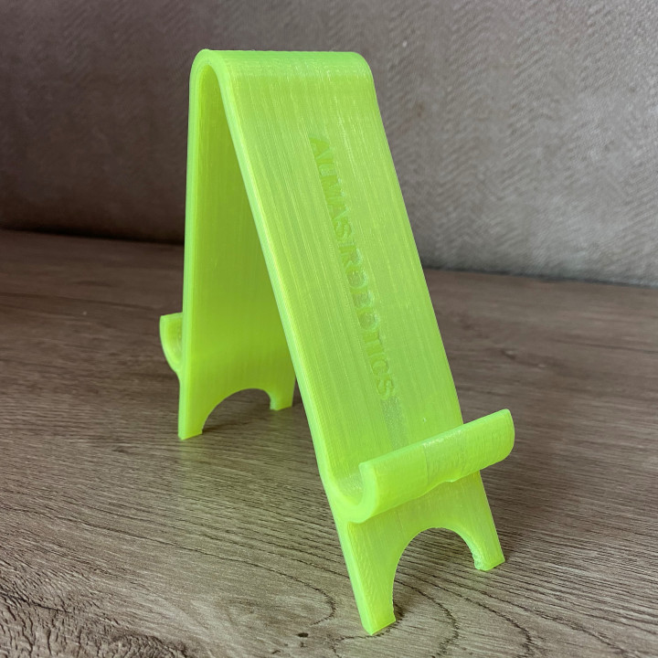3D Printable Mobile Phone Stand by Almas Robotics