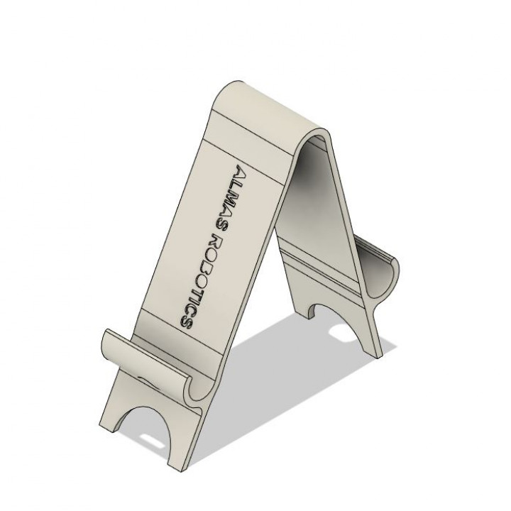 3D Printable Mobile Phone Stand by Almas Robotics