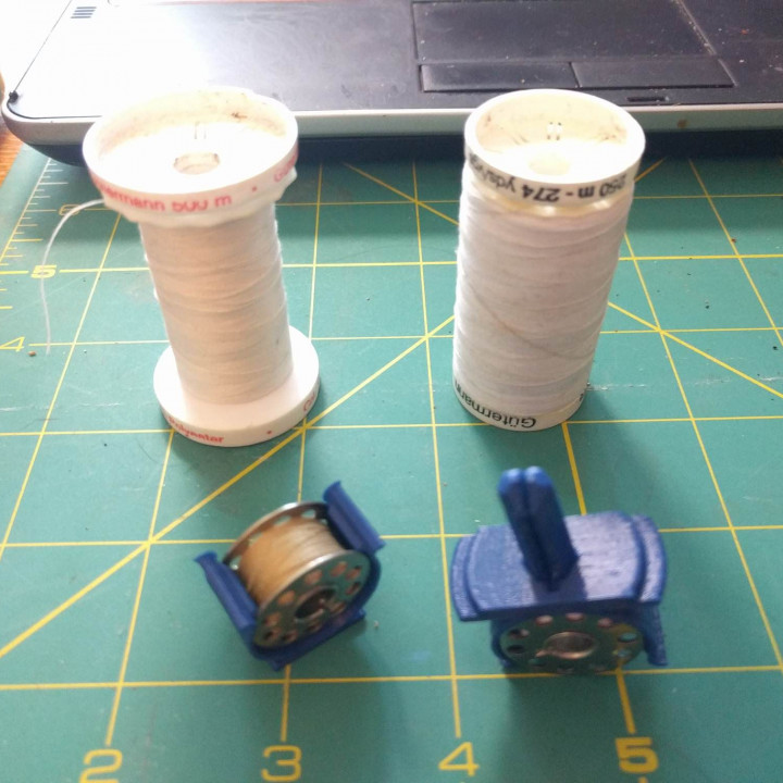 3D Printable Class 15 Bobbin Holder, variant with peg for Gutermann ...