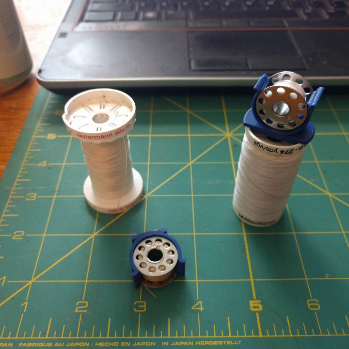 3D Printable Class 15 Bobbin Holder, variant with peg for Gutermann ...