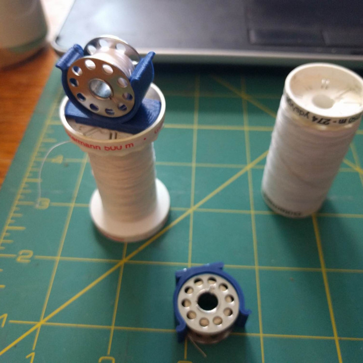 3D Printable Class 15 Bobbin Holder, variant with peg for Gutermann ...