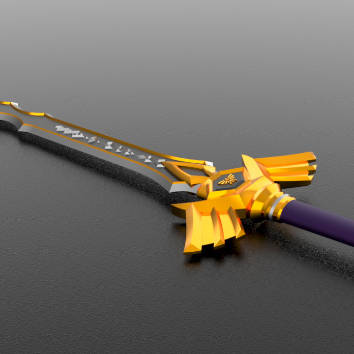 3D Printable Royal Broadsword by Derek Chiang