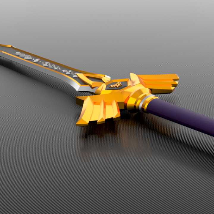 3D Printable Royal Broadsword by Derek Chiang