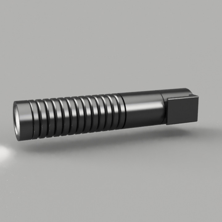 3D Printable Rogue One Rebel 1 piece Torch by Theren Williams