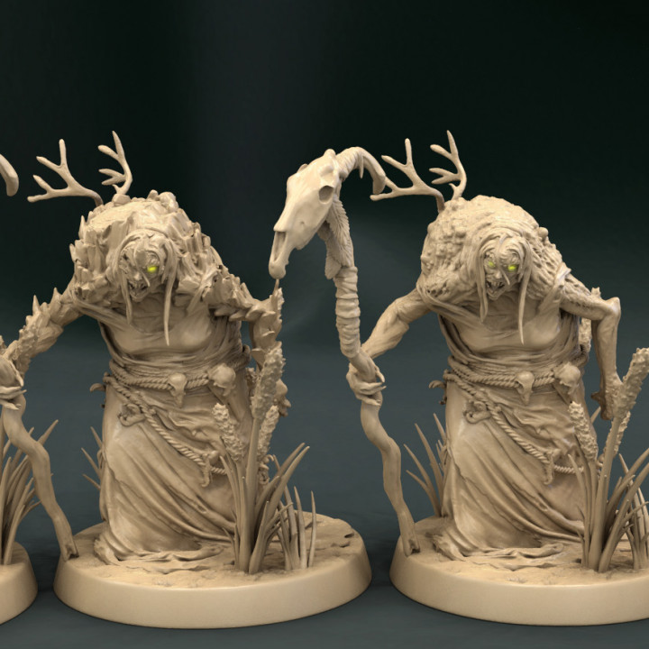 3D Printable Swamp Witch (2 variations) by Mini Monster Mayhem