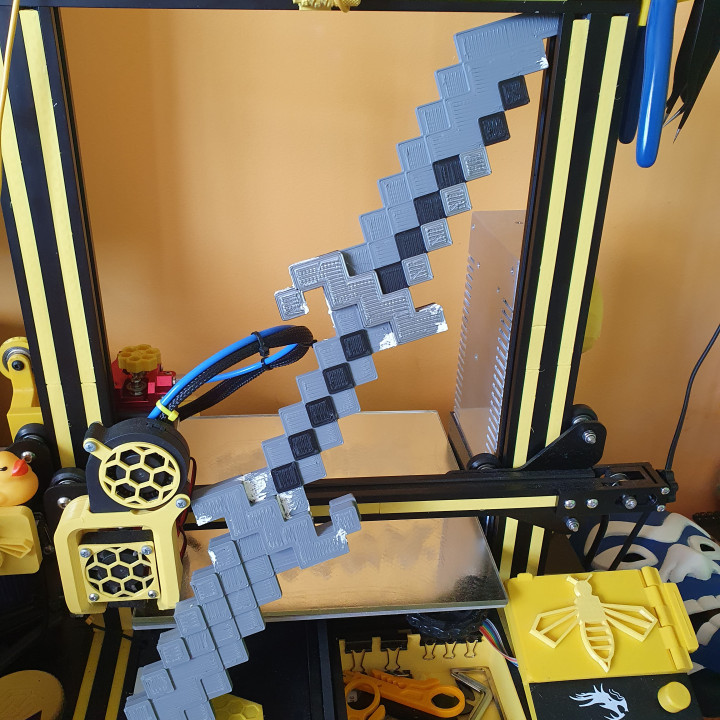 3D Printable Minecraft Dungeons - Dancer's Sword by Piotr Klimas