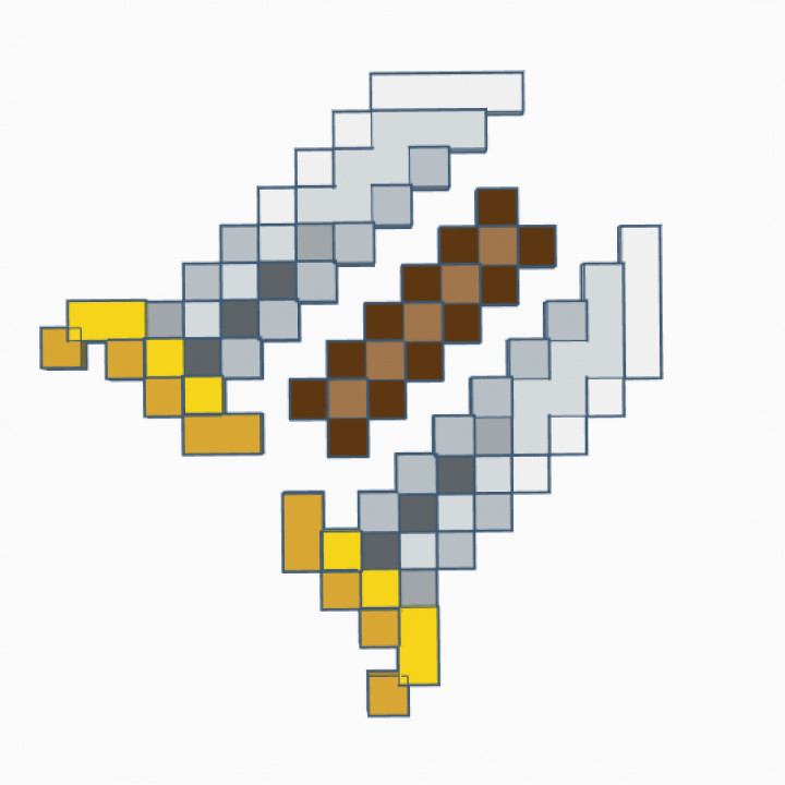 3D Printable Minecraft Dungeons - Dancer's Sword by Piotr Klimas