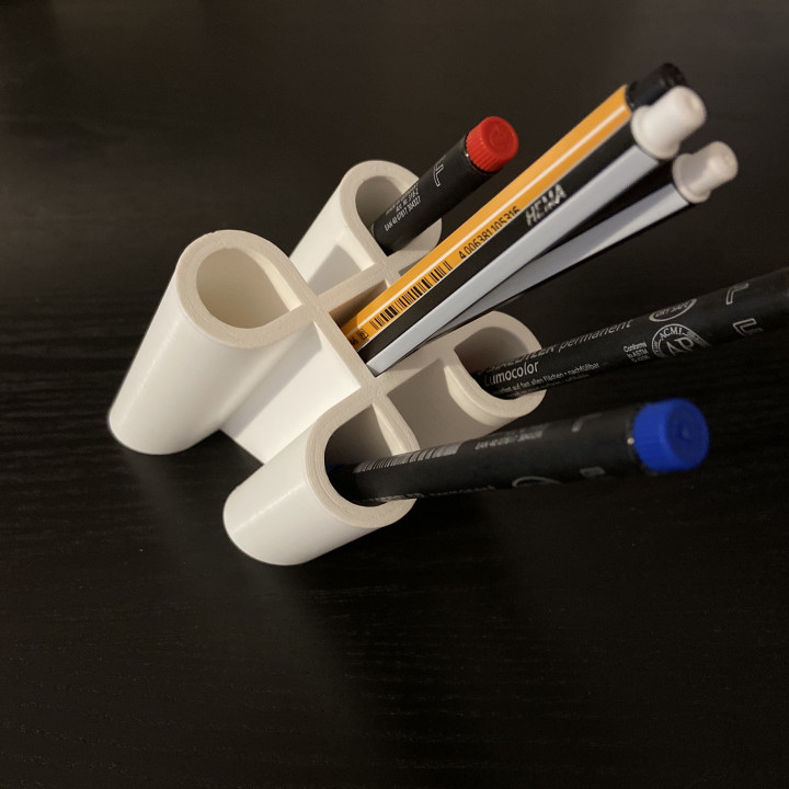 3D Printable Apple Command Icon Pen Holder by Jeroen Klis