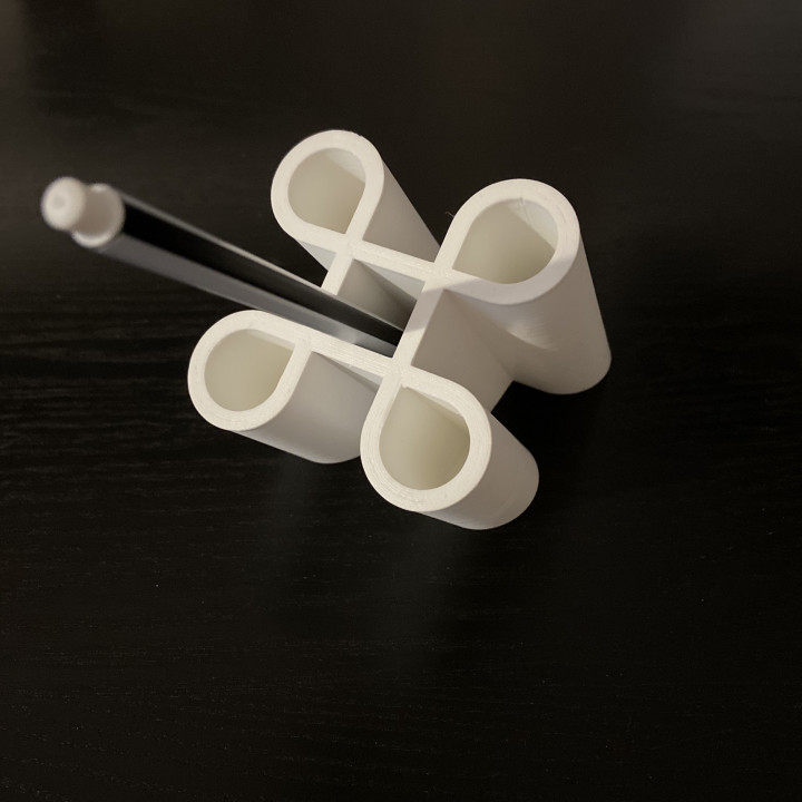 3D Printable Apple Command Icon Pen Holder by Jeroen Klis