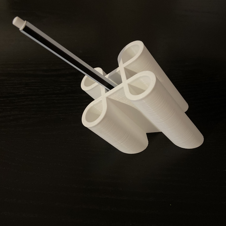 3D Printable Apple Command Icon Pen Holder by Jeroen Klis