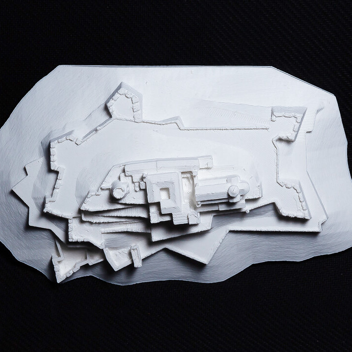 3D Printable Castle of Cardona - Spain by MiniWorld3D