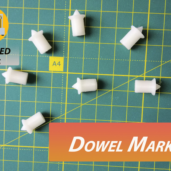 3D Printable Dovel marker 8 mm by Oleksandr