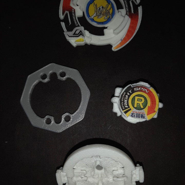 3D Printable Driger Slash (Complete Beyblade) by Matt R