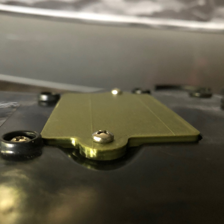 3D Printable Battery Cover Motorguide Xi5 foot pedal by Doug