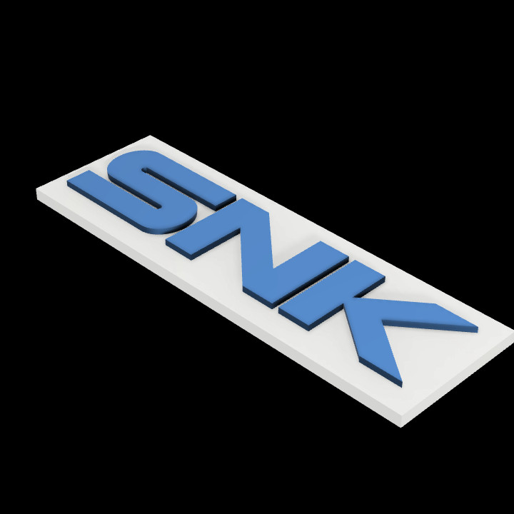 3D Printable Logo SNK by ariel jesus