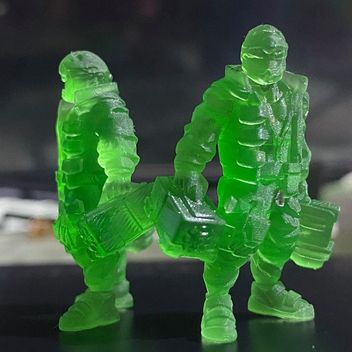 3D Printable CYBERPUNK MALE TRAUMA TEAM SUPPORT by PAPSIKELS MINIATURES