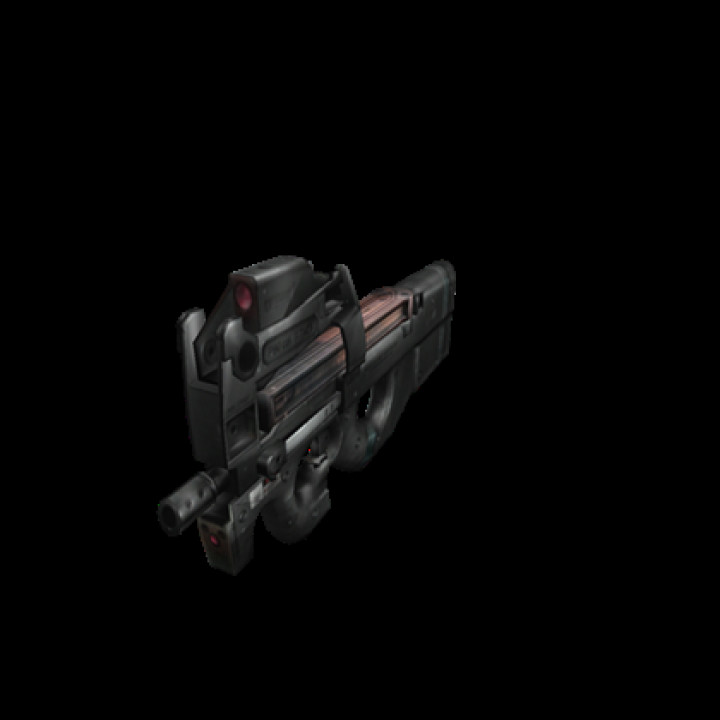 3D Printable FN P90 by Louis Ponce