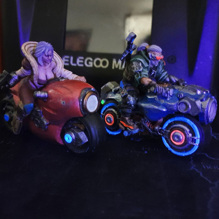 3D Printable CYBERPUNK FANCY GIRL BIKER GIRL MODULAR by PAPSIKELS ...