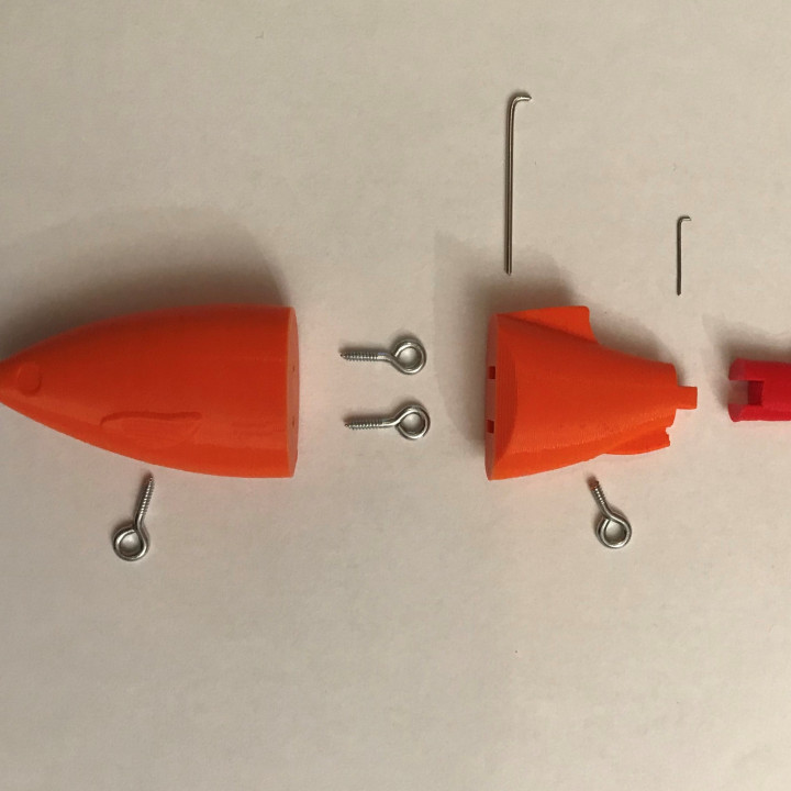 3D Printable Swimbait fishing Lure 12.5cm (easy print and build) by ...