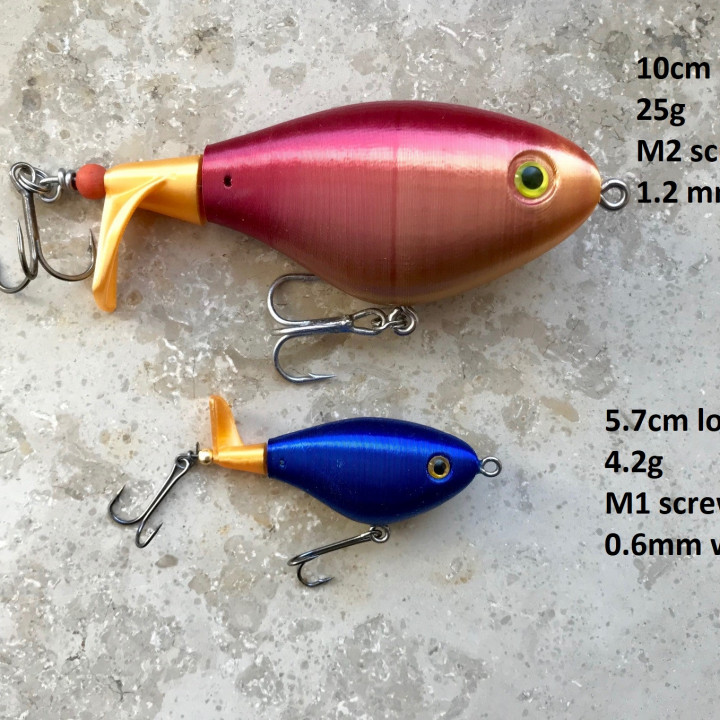 3D Printable Whopper Plopper 1 fishing lure (one piece) by Dominik ...